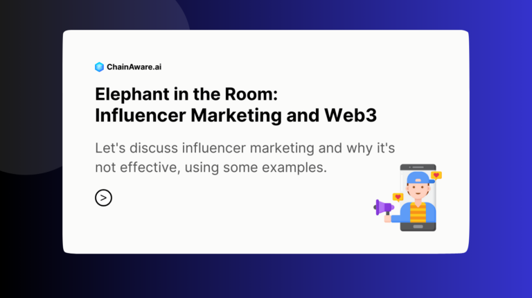 Elephant in the Room: Influencer Marketing Isn’t Working in Web3 ...