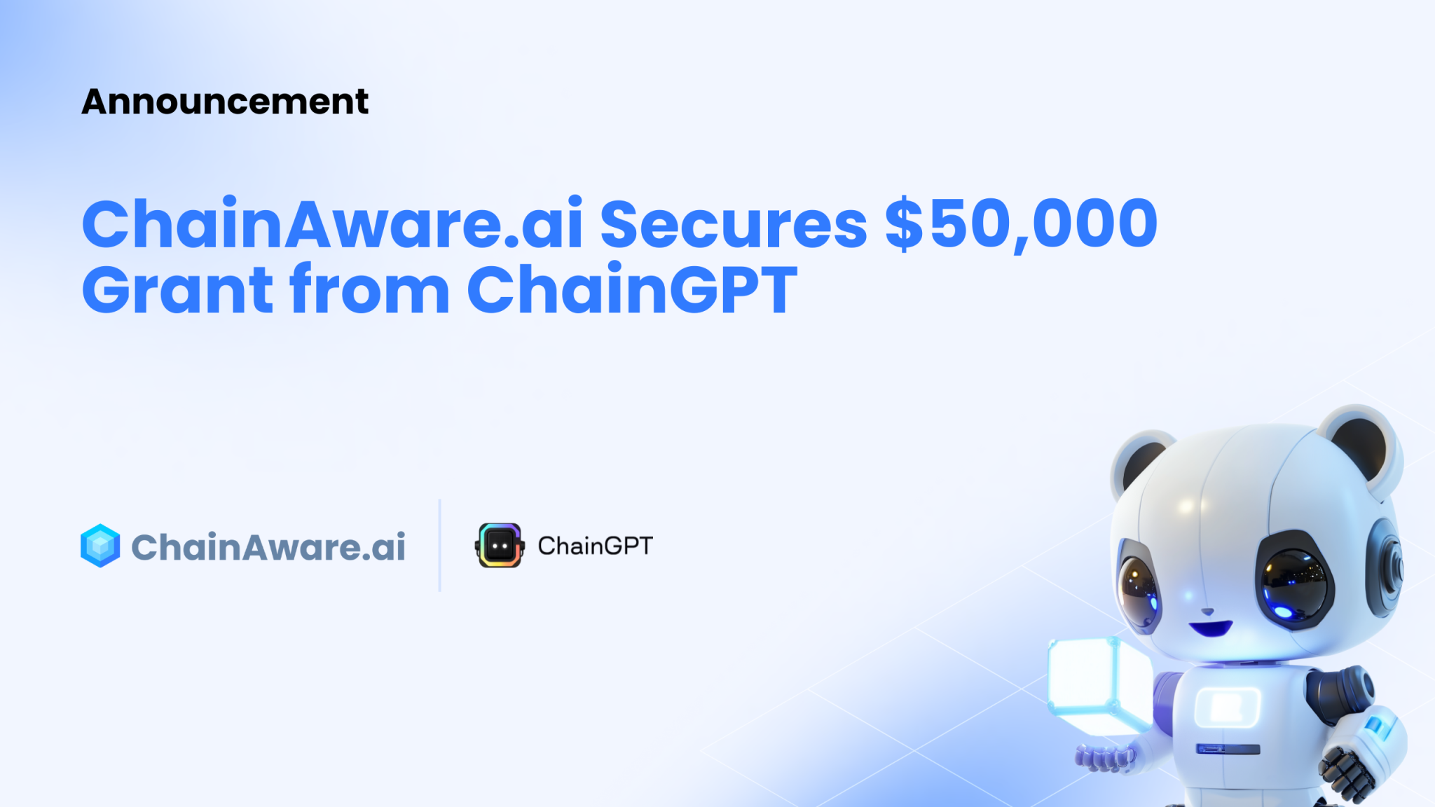 ChainAware.ai Secures $50,000 Grant from ChainGPT - ChainAware.ai